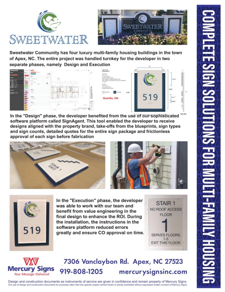Multifamily Housing Signage | Custom Signs, Wraps, and Graphics in ...